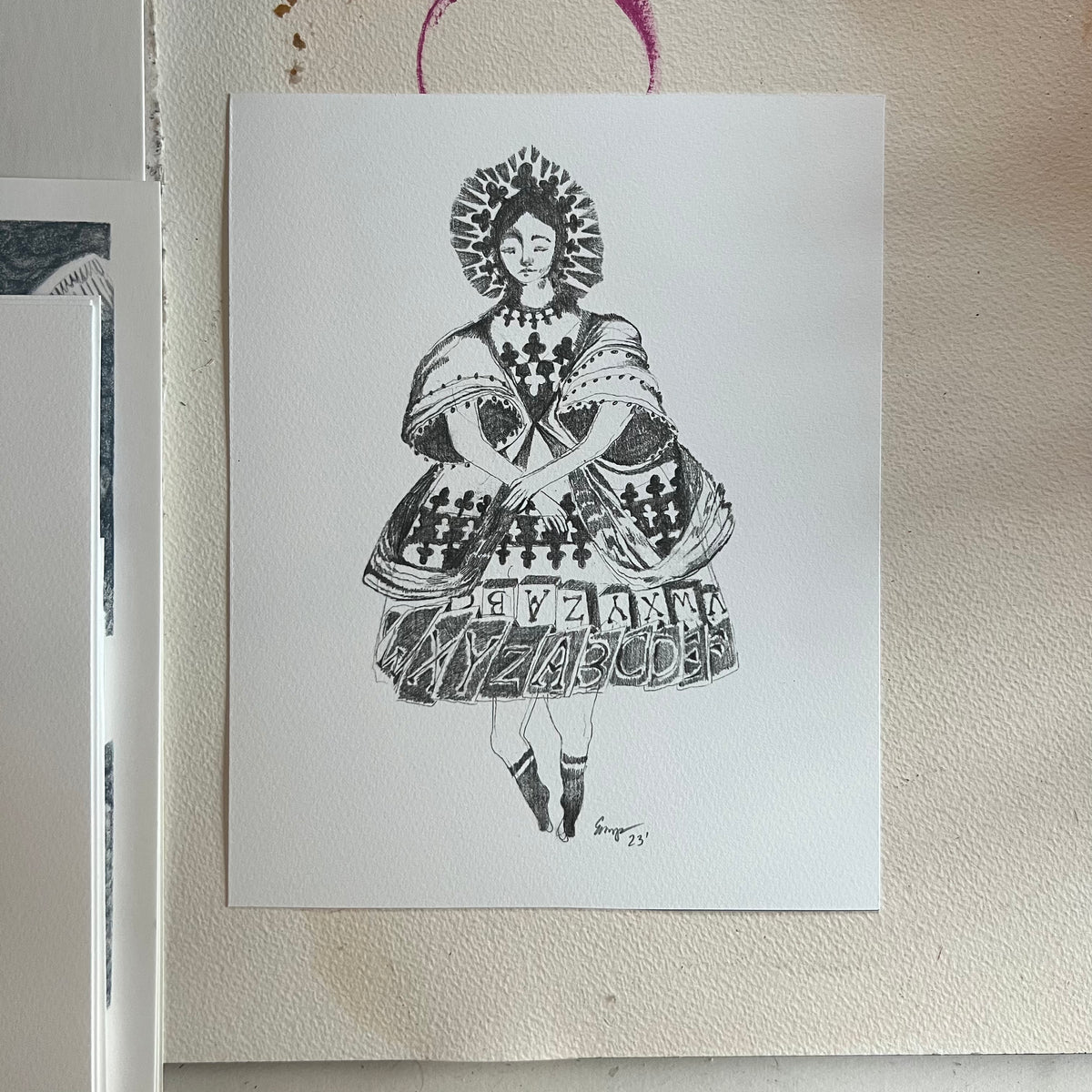 ' A B C ' - Art Print – Skippy Cotton